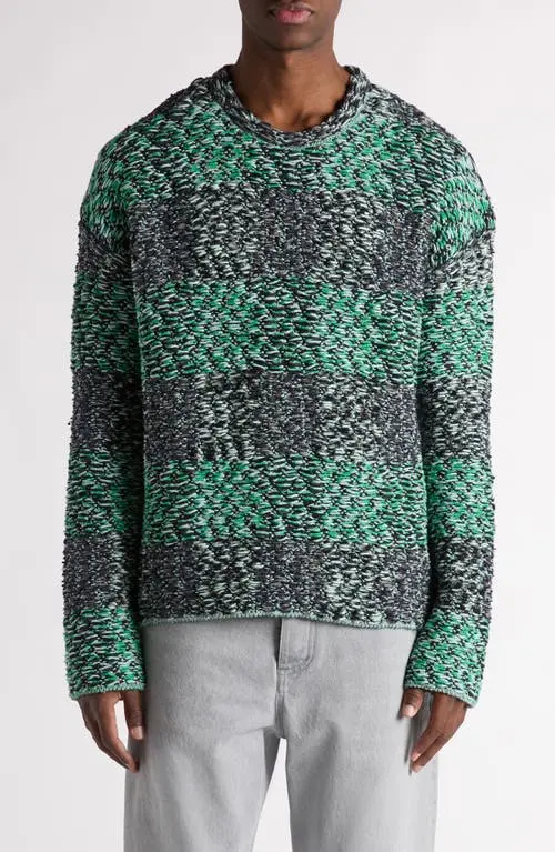 Bottega Veneta Check Crewneck Wool Sweater