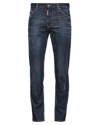 Dsquared2 Skinny Fit Jeans With Leather Trims