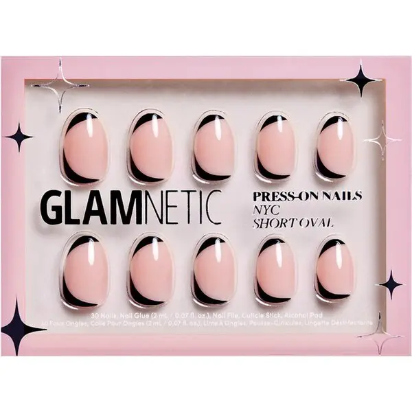 GLAMNETIC Short Oval Press-on Nails Set