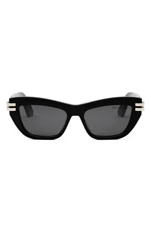 Dior Butterfly Sunglasses - Shiny Black / Smoke
