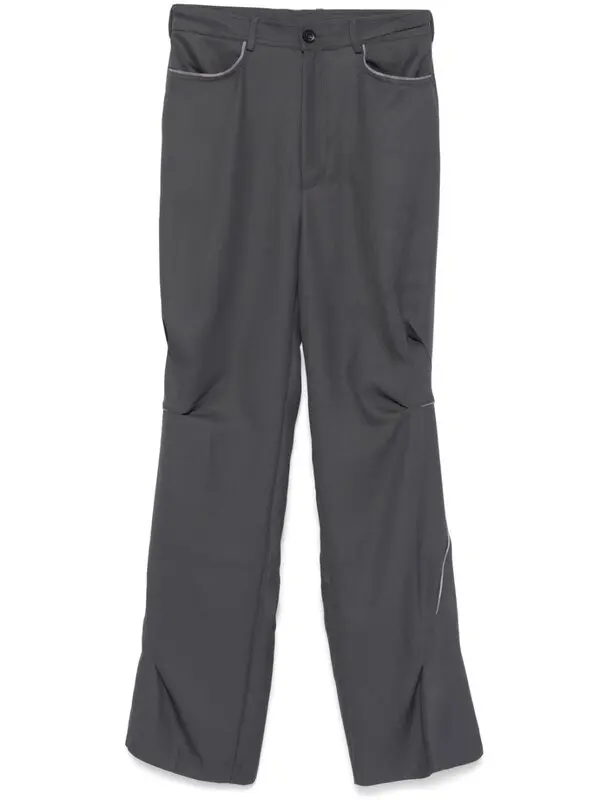 KIKO KOSTADINOV Gathered Straight Trousers - Grey