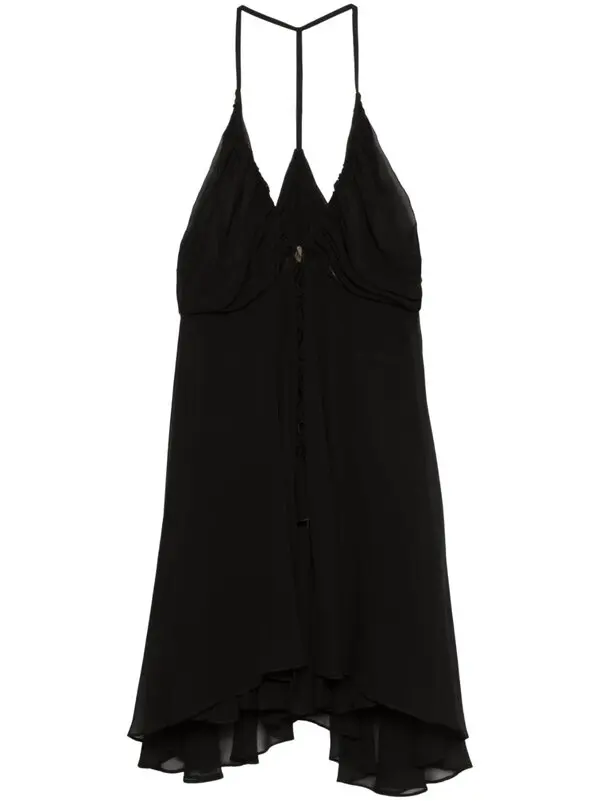 Christopher Esber Fluted Silk Dress