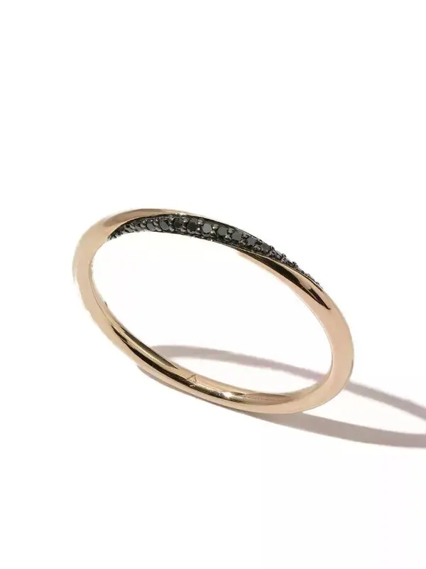 OTIUMBERG 9k Yellow Twisted Thread Diamond Ring