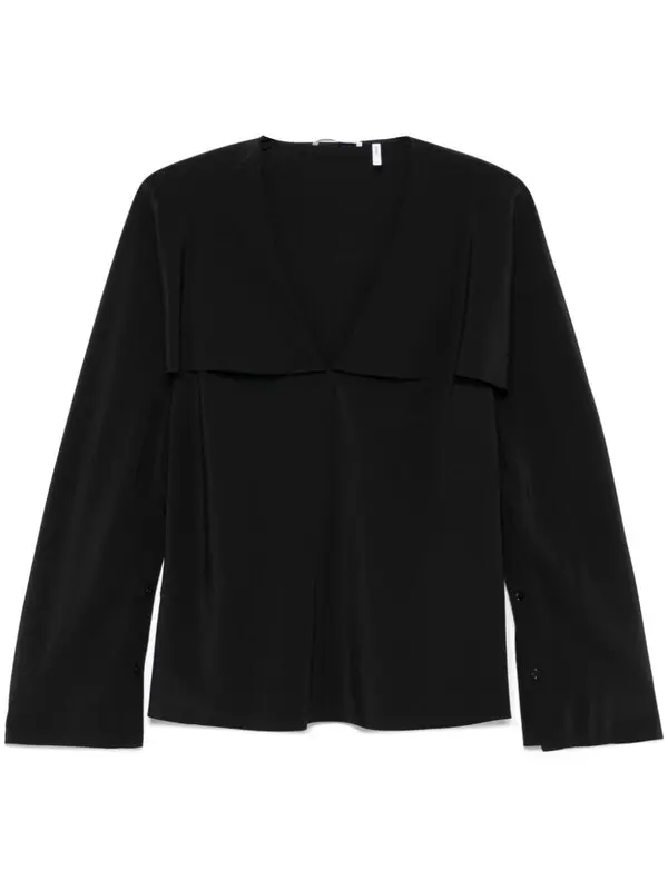 Helmut Lang Layered Design Blouse - Black