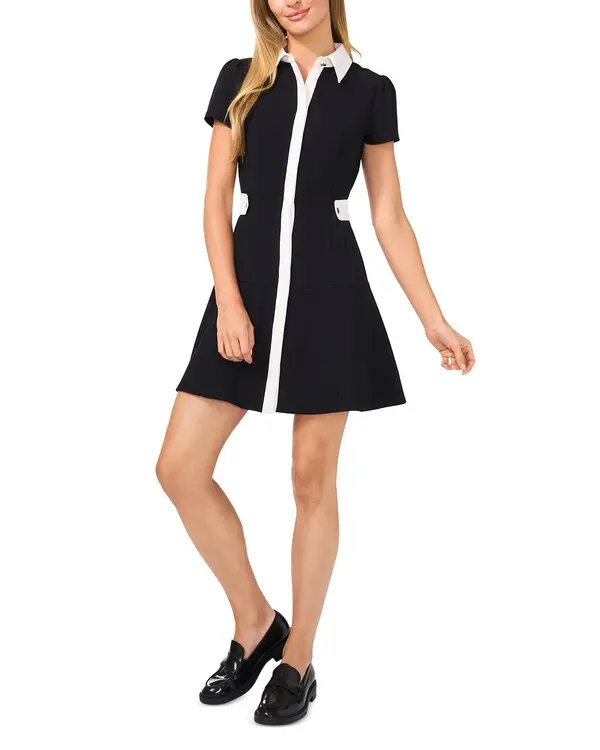 Cece Dupraz Fit & Flare Shirt Dress In Rich Black - 75% Off | Editorialist