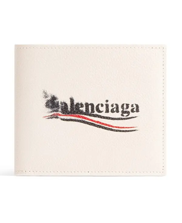 Balenciaga Cash Square Folded Wallet - Light Beige