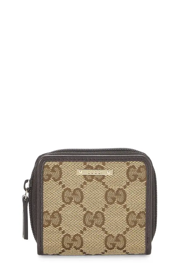 Gucci Original Gg Canvas Zippy Coin Purse