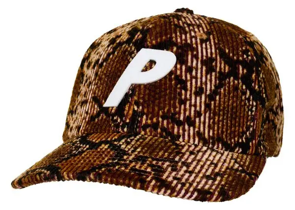 PALACE Corduroy Cap - Snake Print