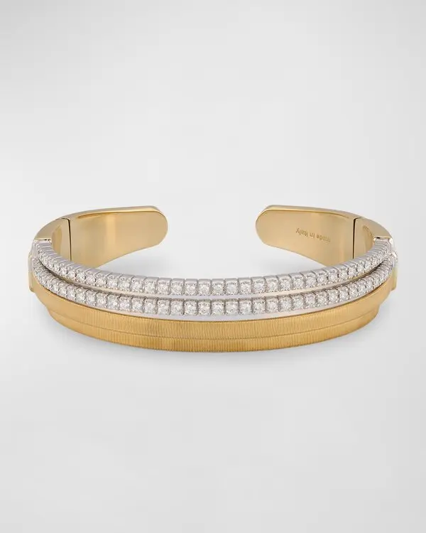 Marco Bicego 18k Yellow Gold Diamond Cuff