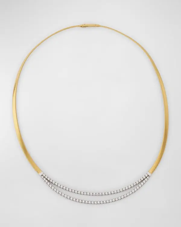 Marco Bicego 18k Yellow Gold Diamond Collar Necklace