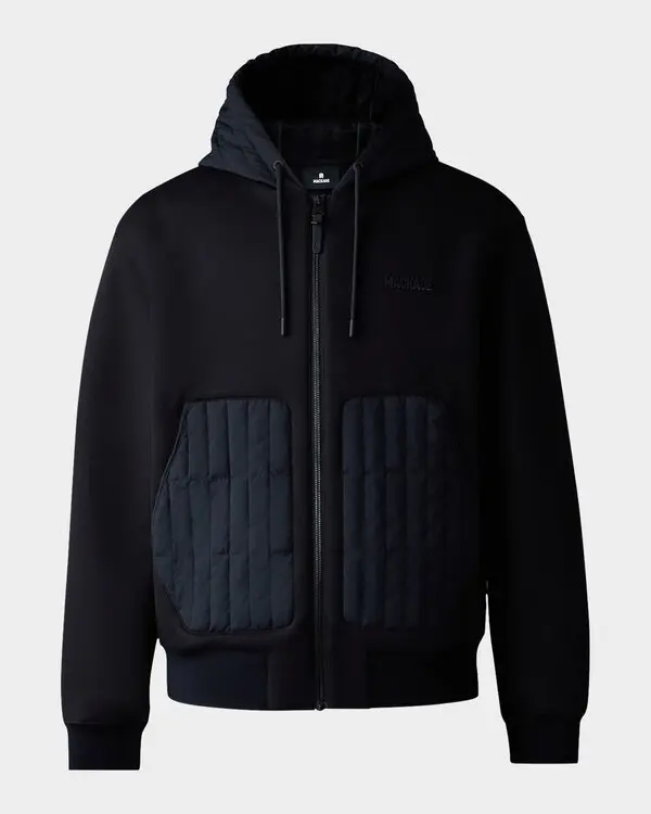 Mackage Light Down Jersey Hoodie - Black