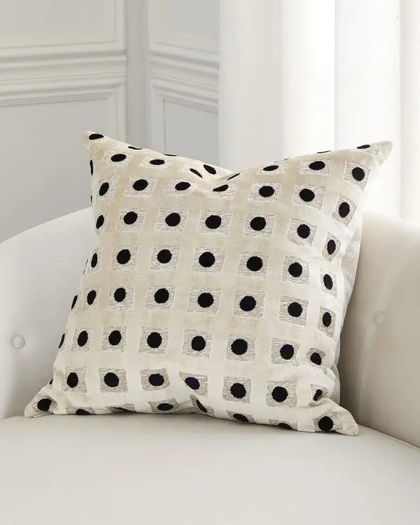 D.V. KAP HOME Domino Decorative Pillow, 24" Square