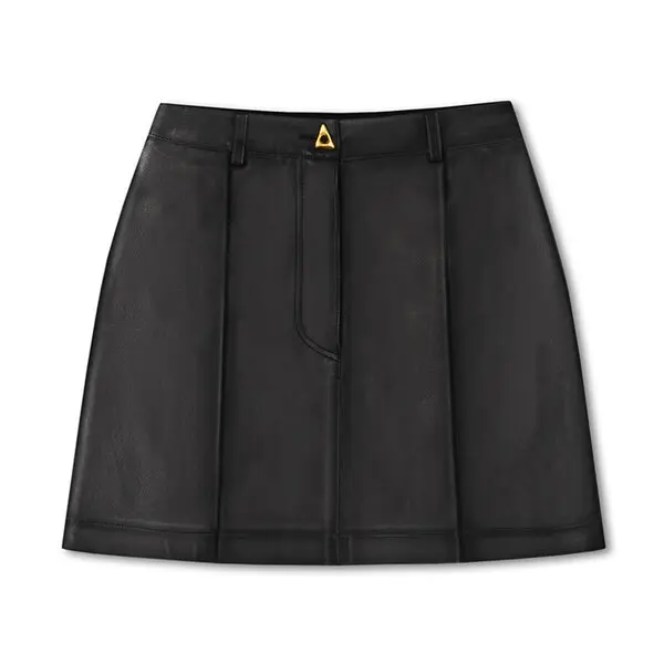 AERON Rudens Leather Miniskirt