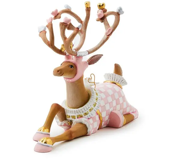 MACKENZIE-CHILDS Dash Away Sitting Cupid Reinde R Figure