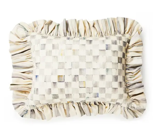 MACKENZIE-CHILDS Sterling Check Ruffle Lumbar P Llow - One-color