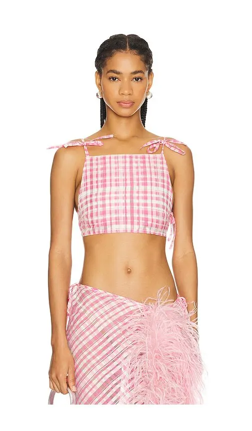 MILKWHITE Cropped Top - Pink