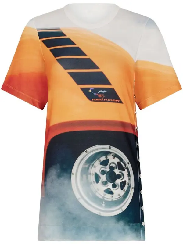 Rabanne Fast Cars Jersey T-shirt - Orange