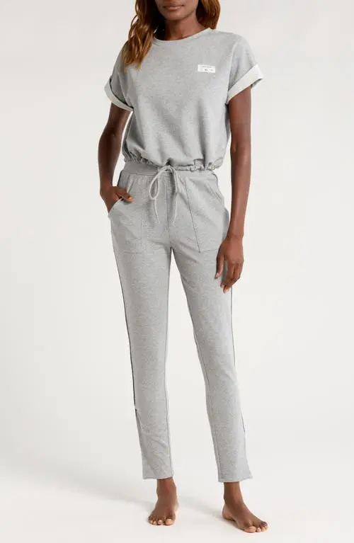 Honeydew Intimates Short Sleeve T-shirt & Joggers Lounge Set - Heather Grey