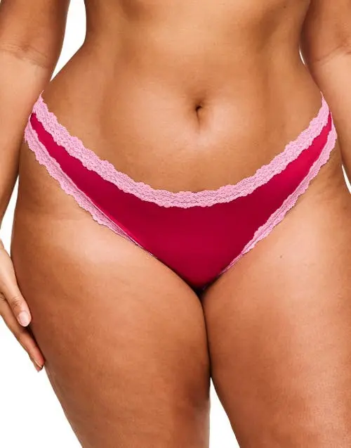 ADORE ME Amara Thong Panties - Dark Red