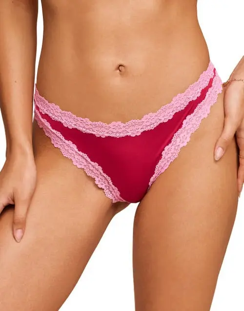 ADORE ME Amara Thong Panties - Dark Red