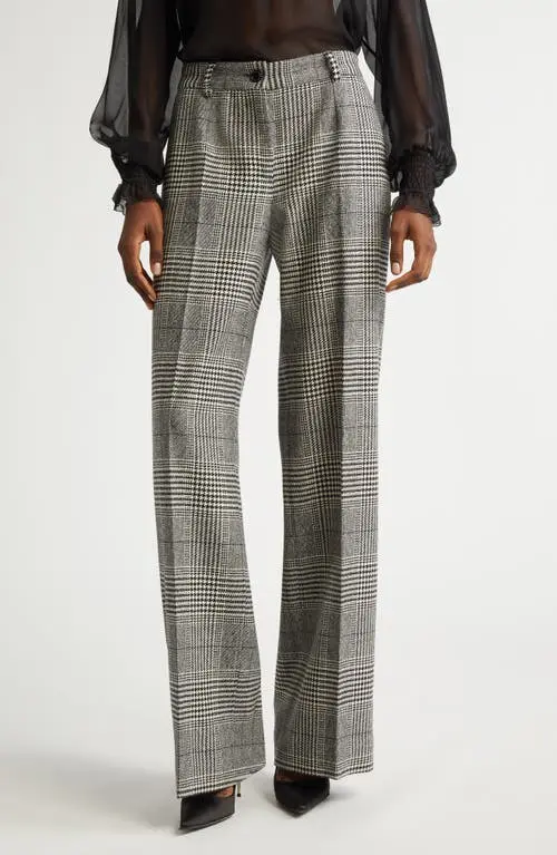 Dolce & Gabbana Houndstooth Wool And Cashmere Trousers - S8100 Quadri-check-tartan