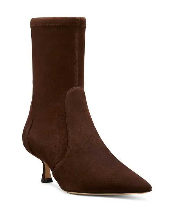 STUART WEITZMAN Naomi 50 Booties - Walnut