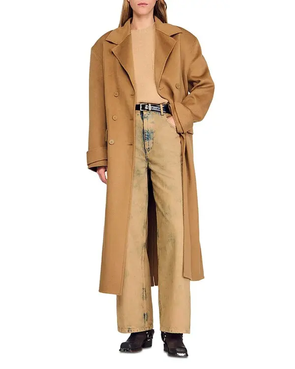 Sandro Uma Coat - Camel