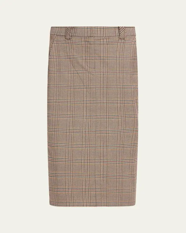 Ramy Brook Clarissa Plaid Midi Skirt