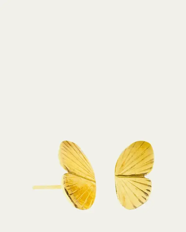 James Banks 18k Yellow Asterope Stud Earrings - Gold