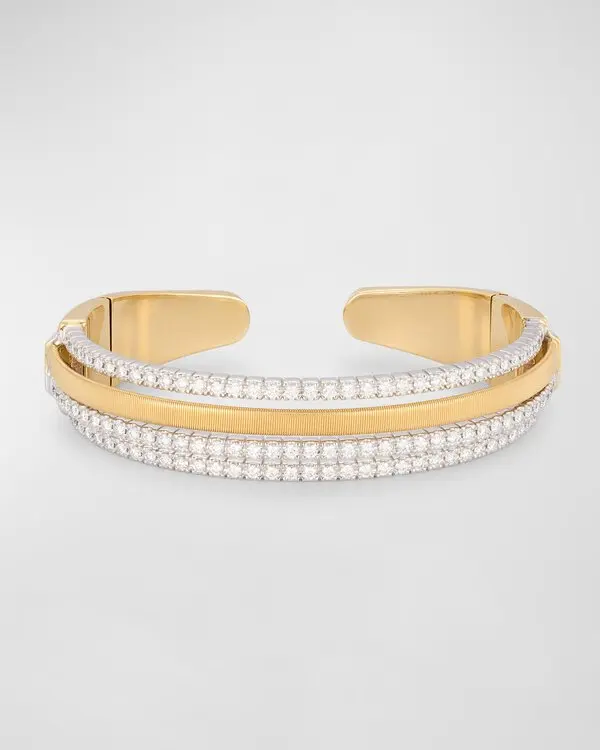 Marco Bicego 18k Yellow Gold Diamond Cuff