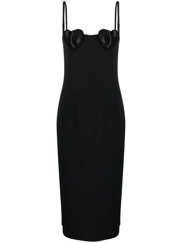 Blumarine Heart Sequin Midi Dress