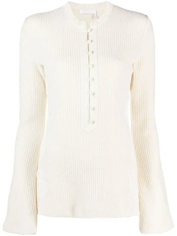 Chloé Embroidered Wool Jumper