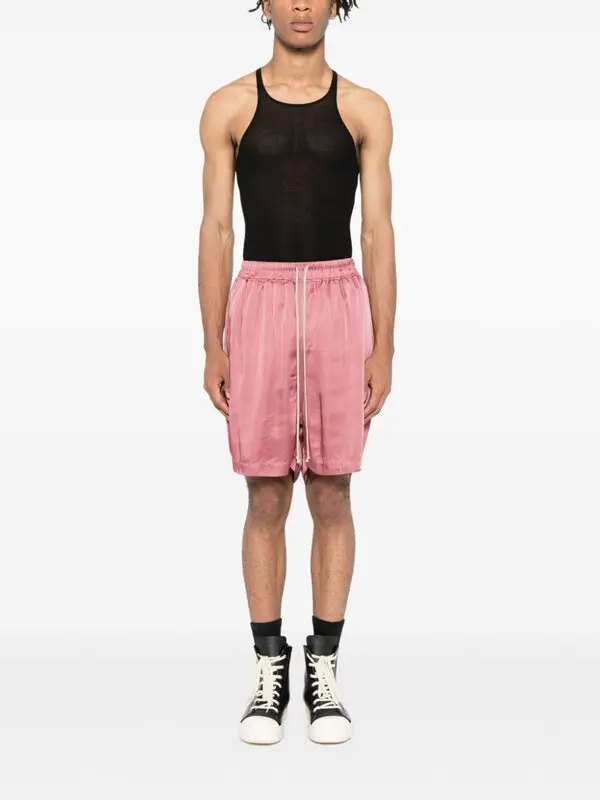 Rick Owens Drawstring Satin Shorts