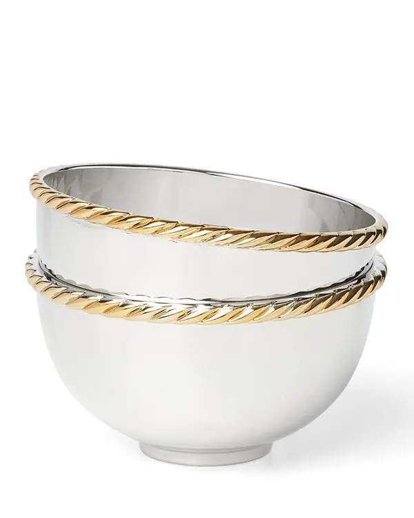 REED & BARTON Roseland Nut Bowl, Set Of 2