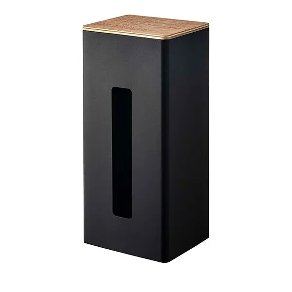 YAMAZAKI Two Sided Tissue Holder Stand - Black