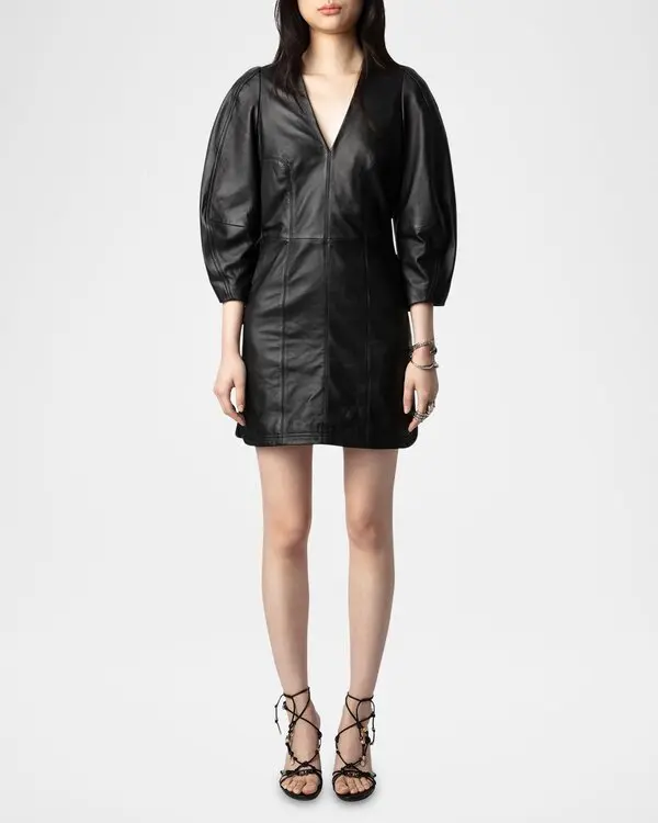 Zadig & Voltaire Leather Mini Dress