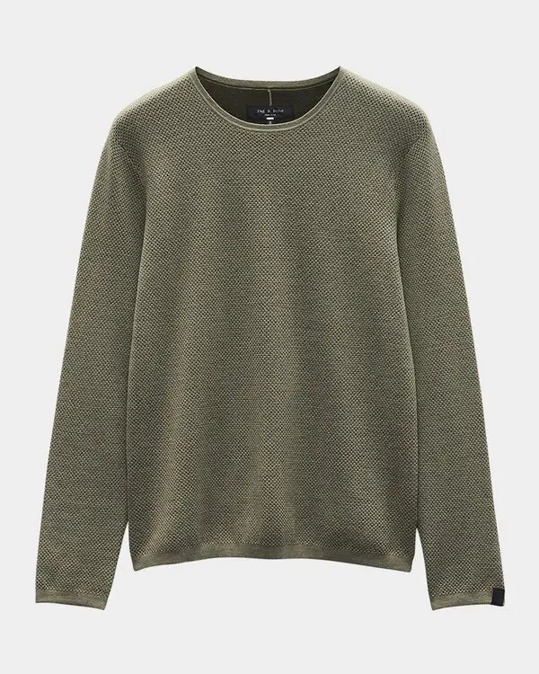 Rag & Bone Bennet Textured Sweatshirt - Sage