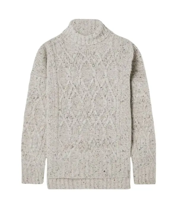 Purdey Cable-knit Wool And Cashmere-blend Turtleneck Sweater