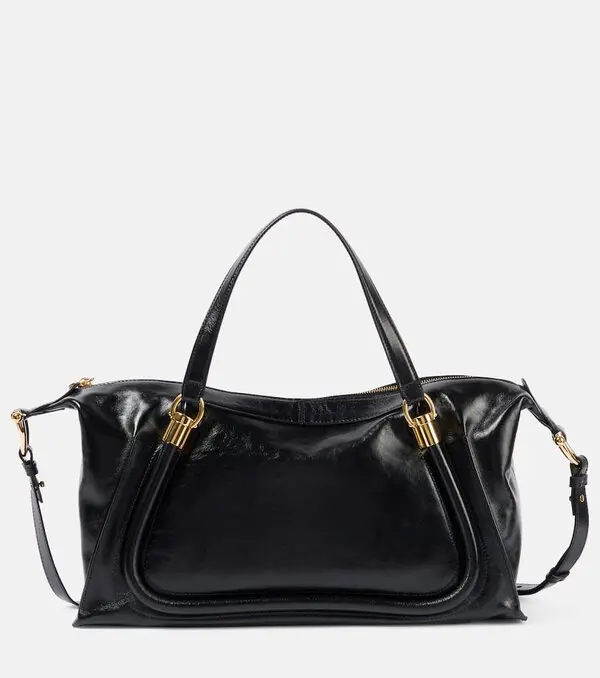 Chloé Paraty 24 Medium Shoulder Bag - Black