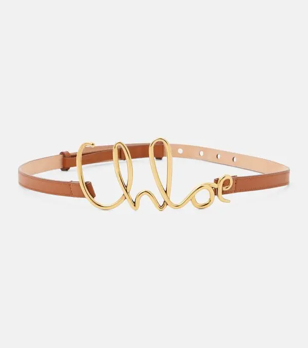 Chloé Iconic Leather Belt - Brown