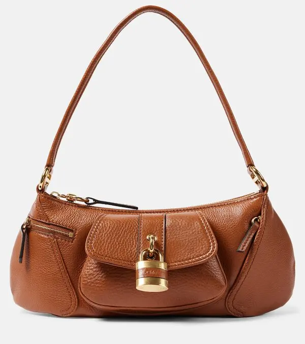 Chloé The 99 Small Leather Shoulder Bag - Brown