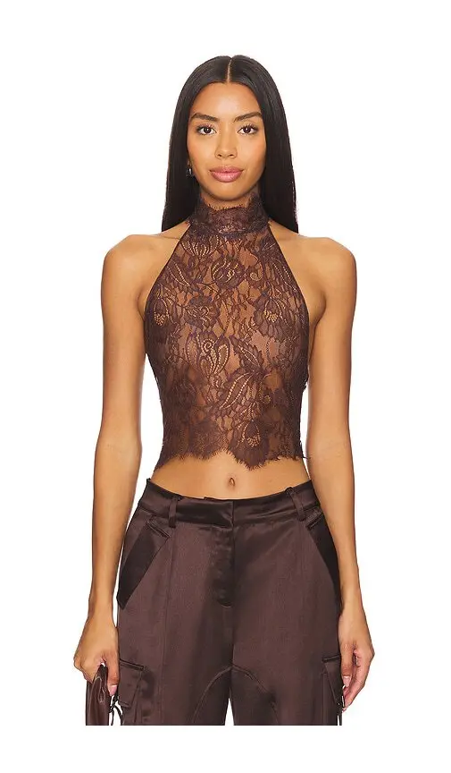Retrofete Violet Top - Dark Chocolate