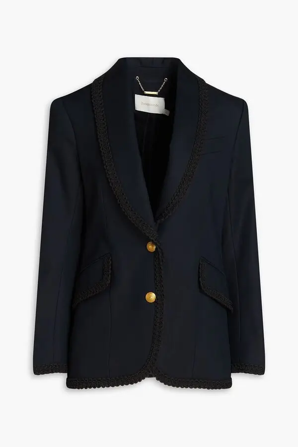 Zimmermann Cotton-blend Blazer - Navy