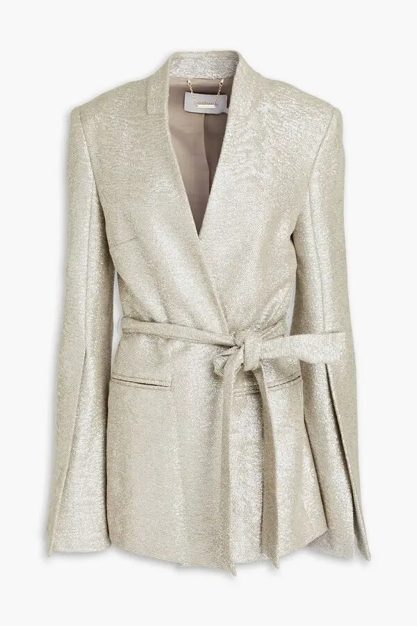 Zimmermann Metallic Cotton-bouclé Blazer