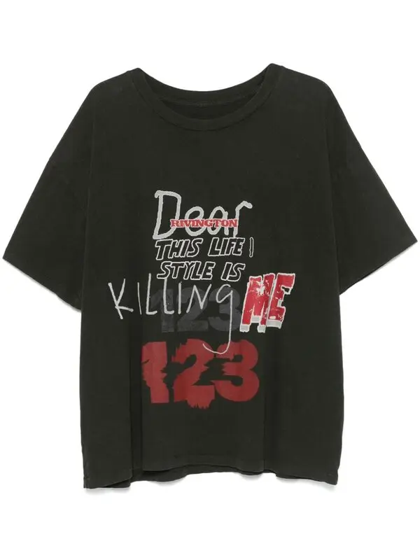 RRR123 Slogan-print T-shirt