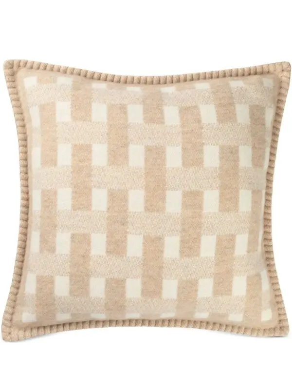 Johnstons Of Elgin Basketweave Wool Cushion