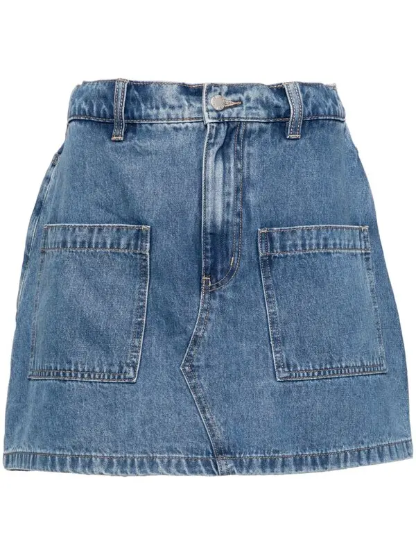 Izzue Logo-patch Denim Shorts