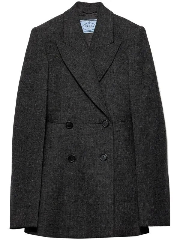 Prada Double-breasted Wool Coat