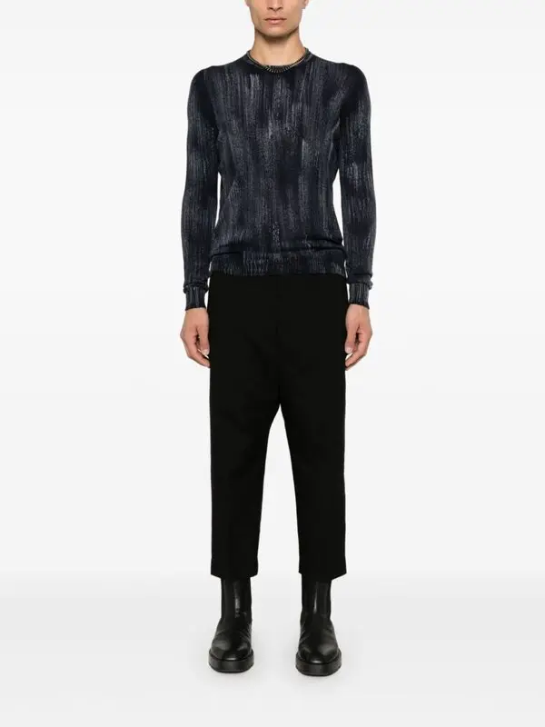 Avant Toi Intarsia-knit Sweater - Blue