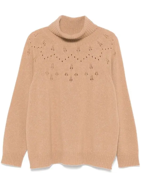 TWINSET Roll Neck Jumper - Brown